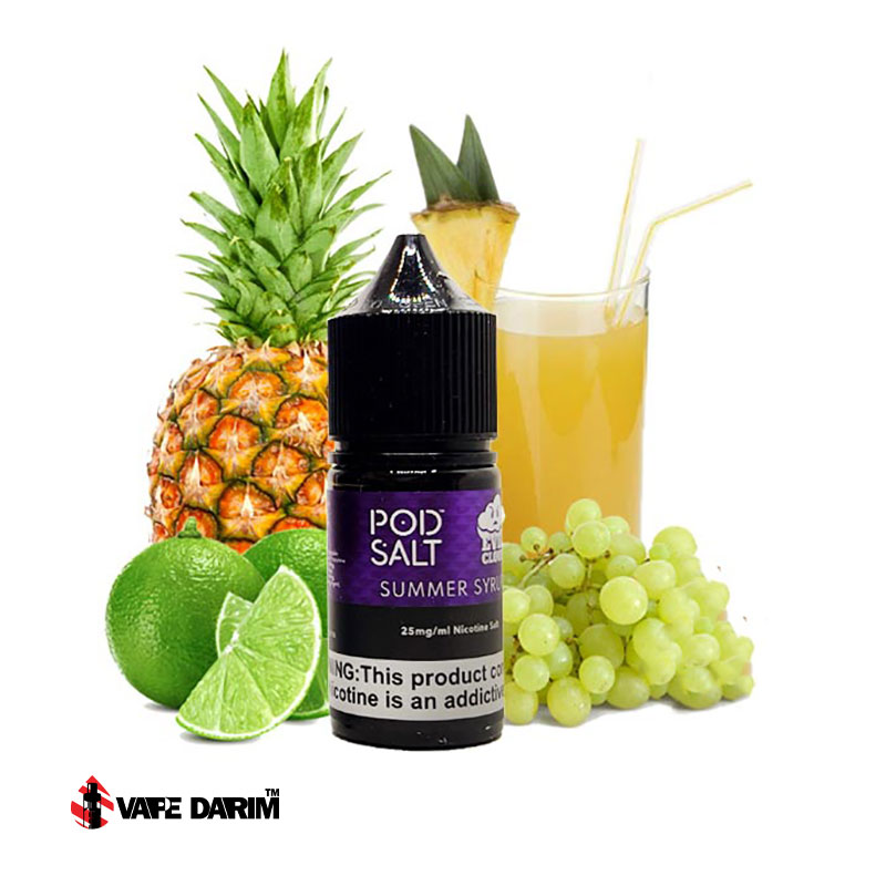 سالت انگورلیمو آناناس پاد سالت Pod Salt SUMMER SYRUP 30 ML -ویپ داریم